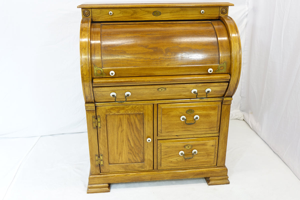 Vintage Desk With Pull Down Cover (34.5" x 22" x 42") – eastwestgalleries